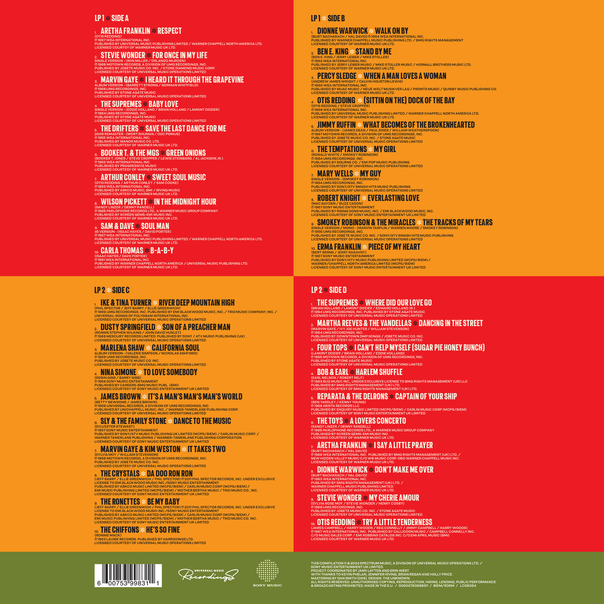 Various Artists - 60s Soul Classics: Vinyl 2LP - uDiscover