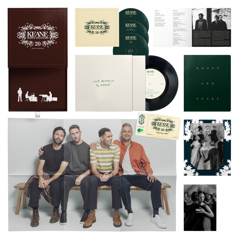 Keane - 20th Anniversary Signed Hopes and Fears Limited Deluxe 3CD Box ...