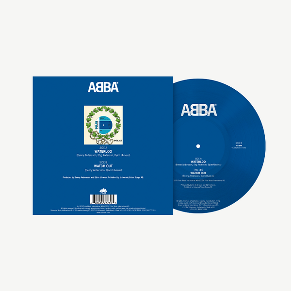 ABBA - Waterloo / Watch Out: Picture Disc Vinyl 7" Single - uDiscover