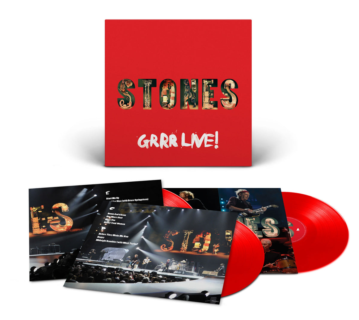 The Rolling Stones - GRRR Live! Exclusive Red Vinyl 3LP - uDiscover